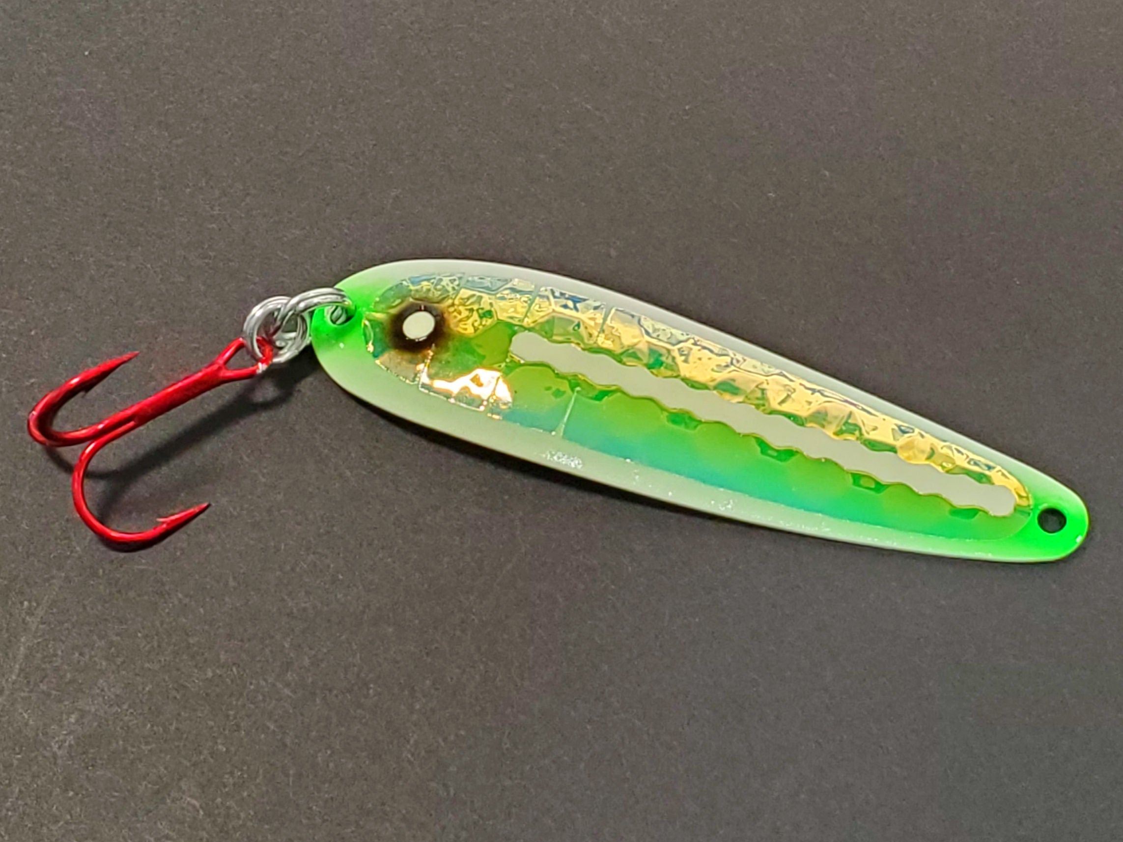 SuperGlow 'Green Zit Ripper' Spoon | Fisher Tackle Company